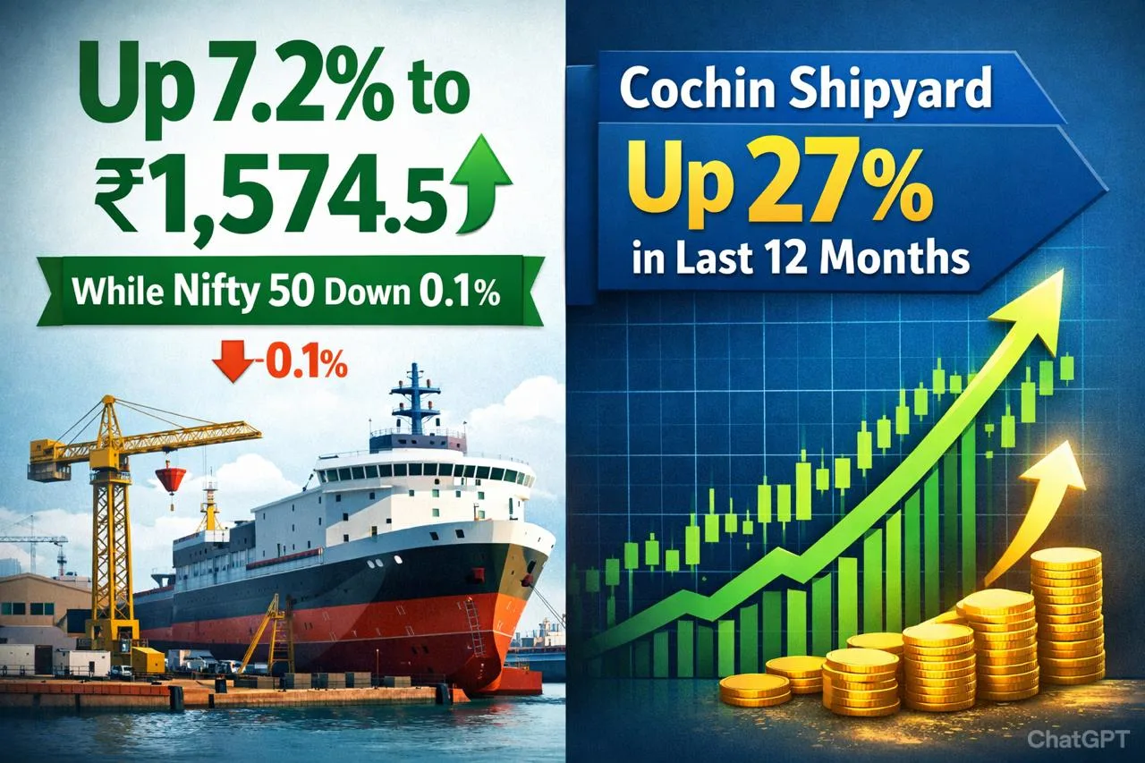Cochin Shipyard Jumps 7% After ₹5,000 Cr Navy Bid Win