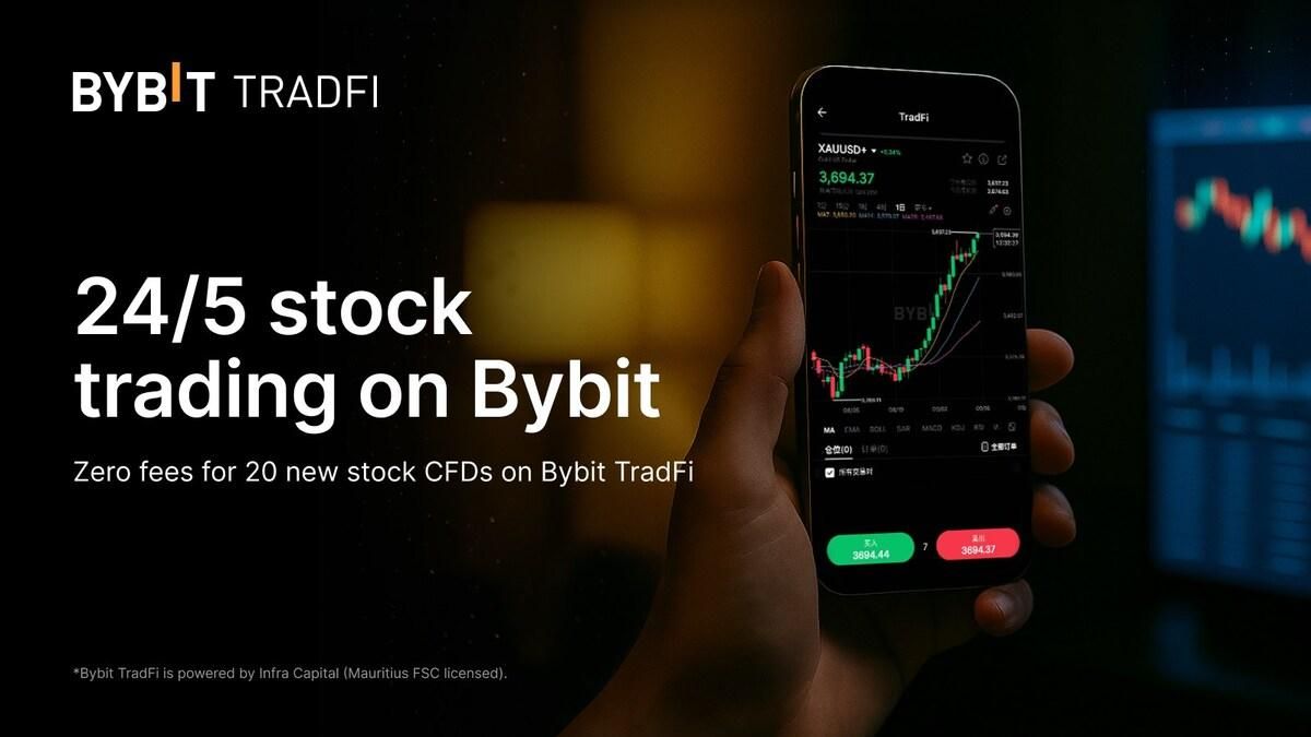Bybit launches 24/5 stock CFD trading on TradFi platform